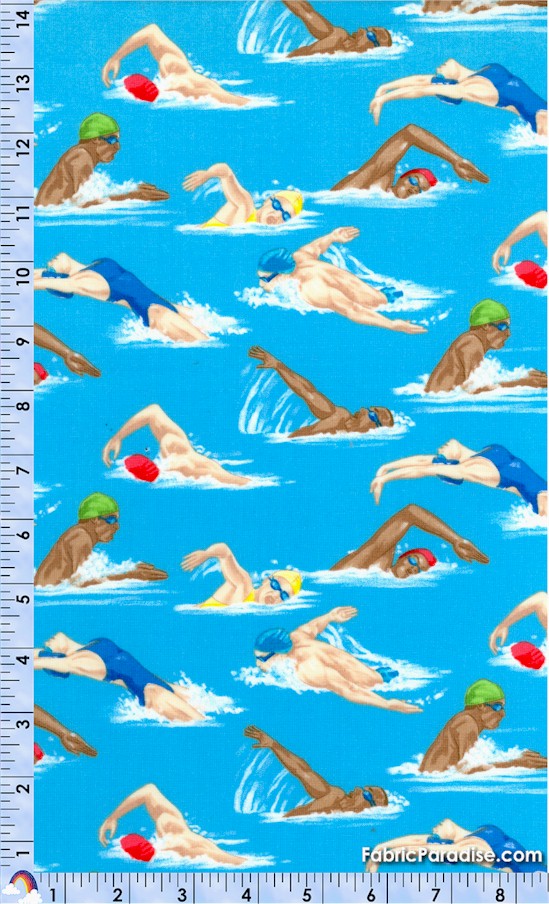 Dynamic Swimmers II, Sports, Elkabee's FabricParadise.com, LLC