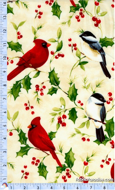 Cardinal X-mas - Holiday Birds in Trees, Birds, Elkabee's ...